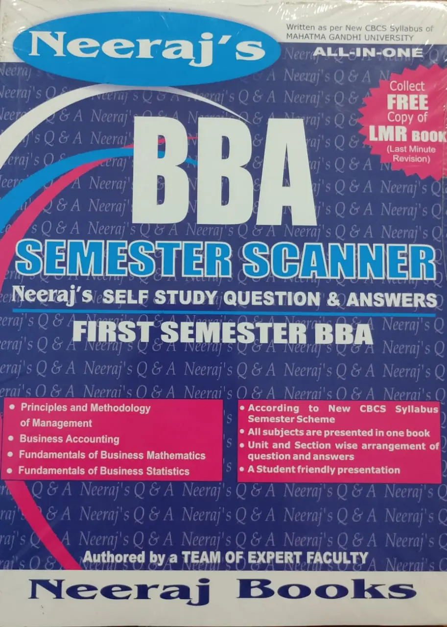 BBA Semester Scanner-1st sem-question bank - Online Book Store | Buy ...