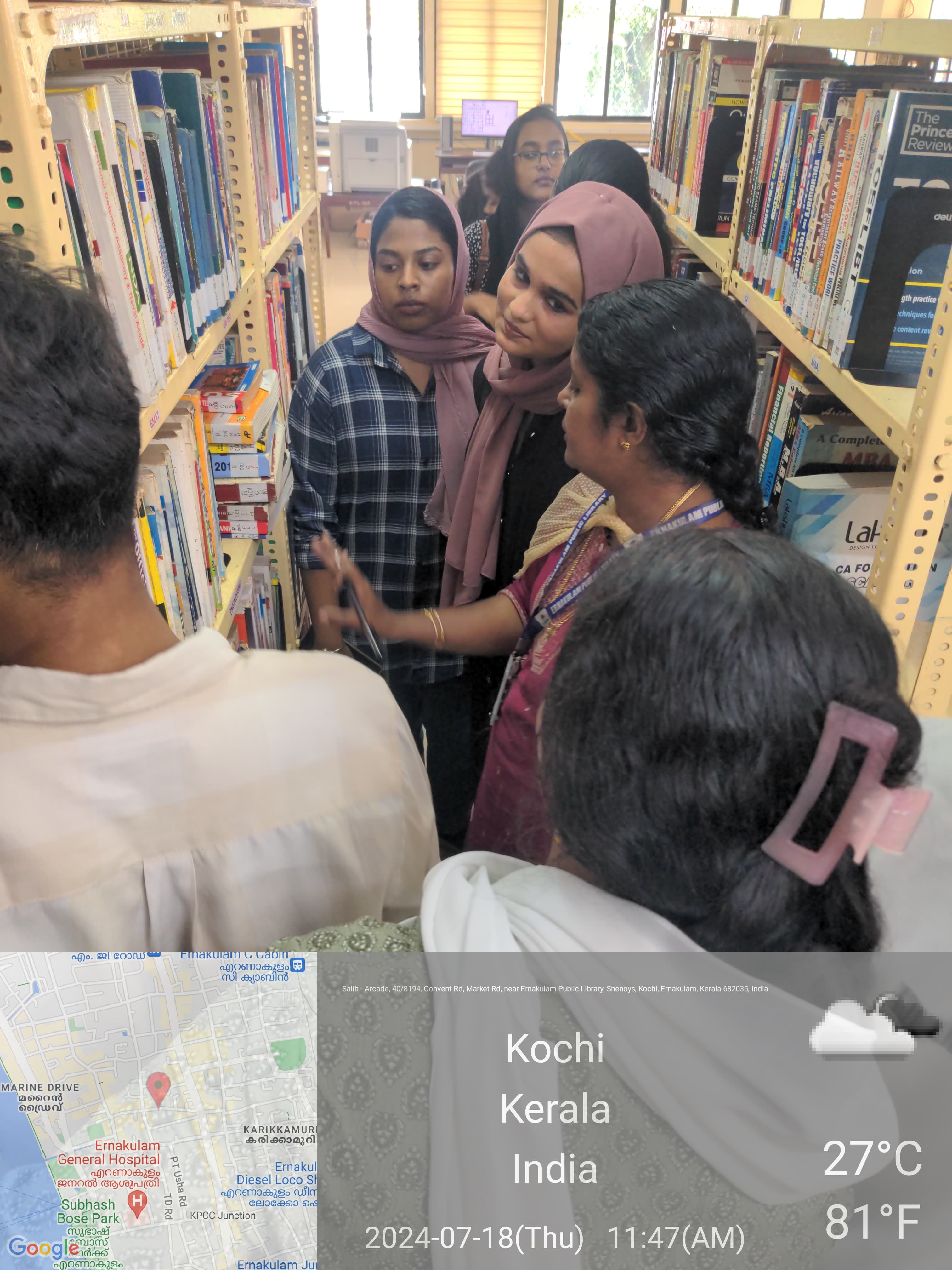 Ernakulam Public Library Visit - BCA ,BBA & BSc Psychology Students 18 ...