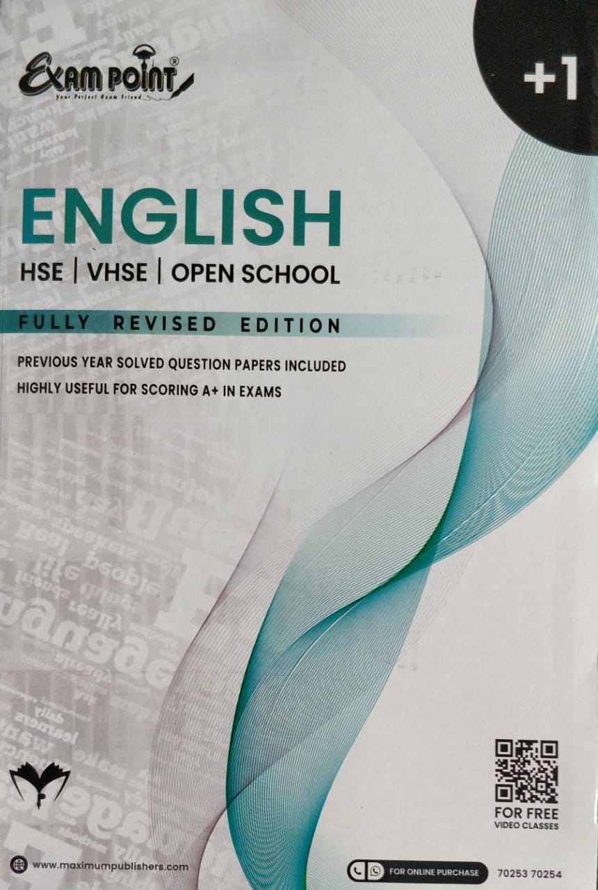 PLUS ONE ENGLISH FULLY REVISED EDITION Exam Point +1