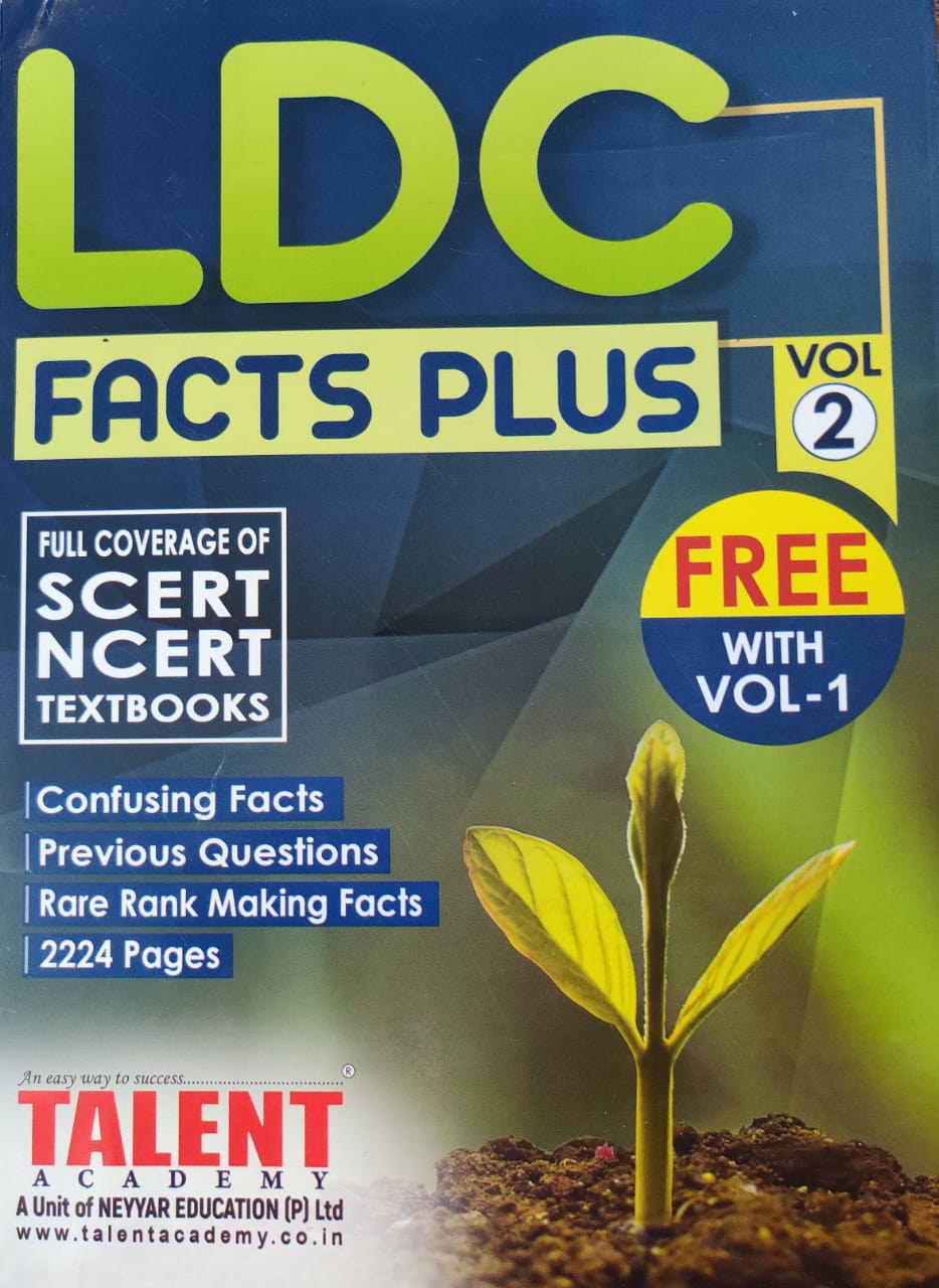 LDC Facts Plus - Full Coverage of SCERT& NCERT Textbooks (2 Vols ...