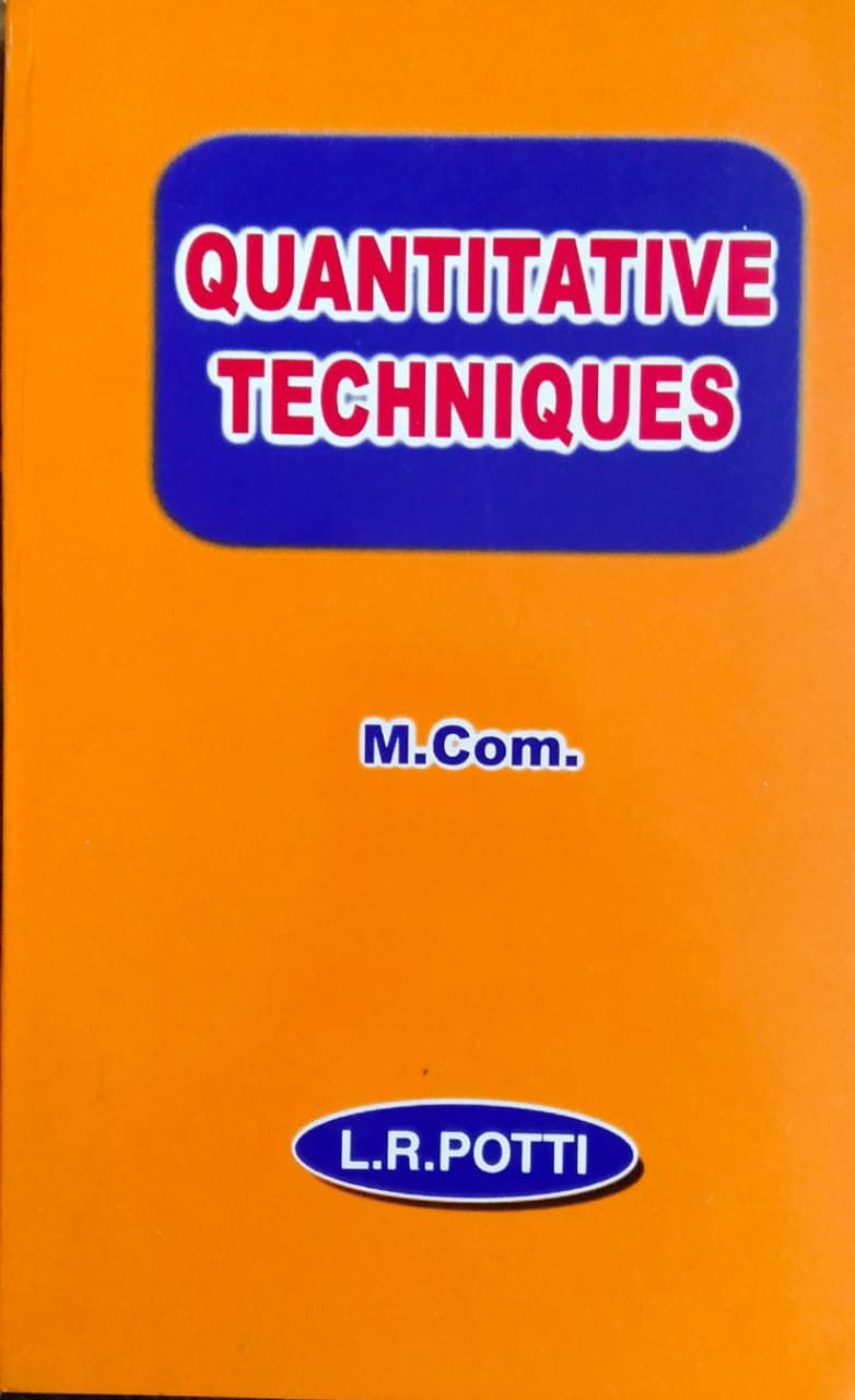 Quantitative Techniques M.com M.g university - Online Book Store in ...