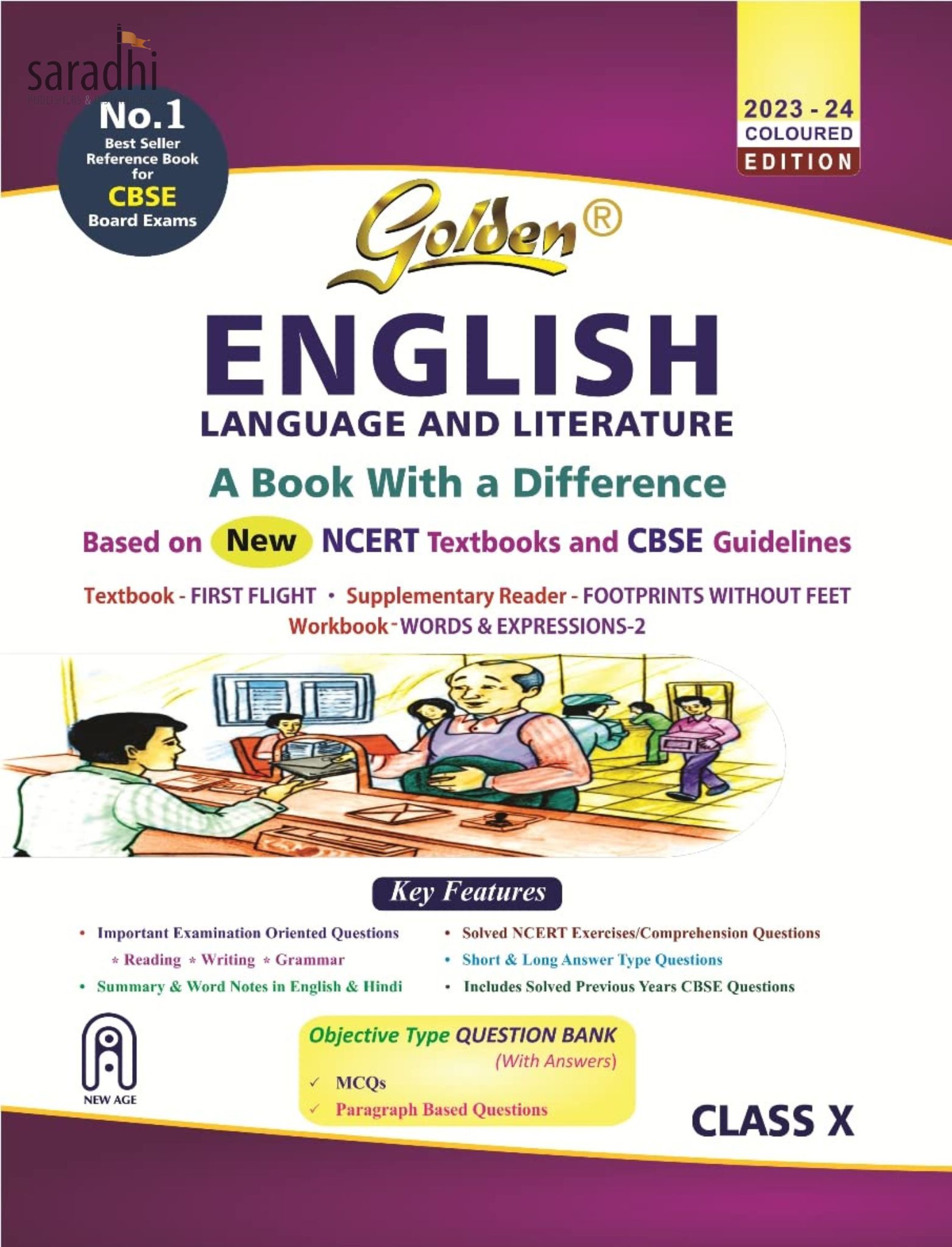 Class 10 - Golden English Guide For CBSE Students - Latest Edition 2023 ...