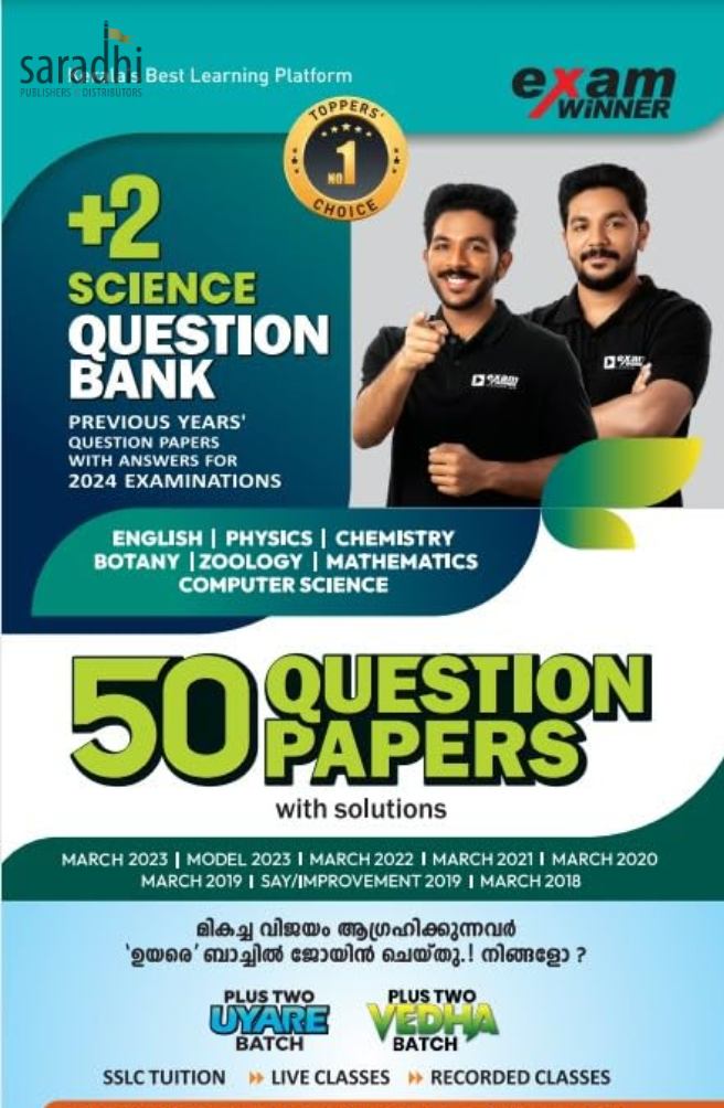 Plus Two Exam Winner Science Question Bank | Previous Questions with ...