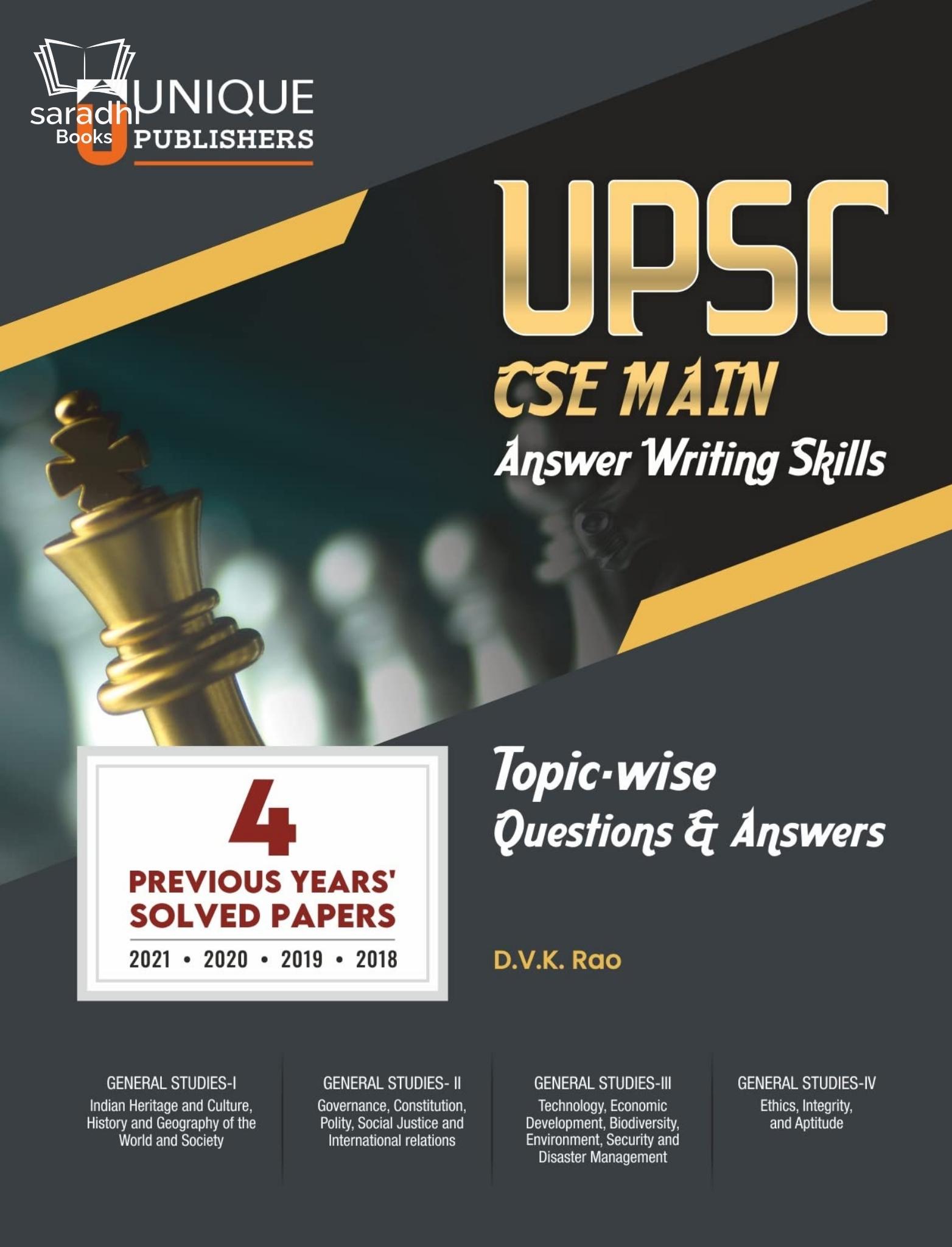 UPSC CSE Main Answer Writing Skills Topic-Wise Questions & Answers with ...