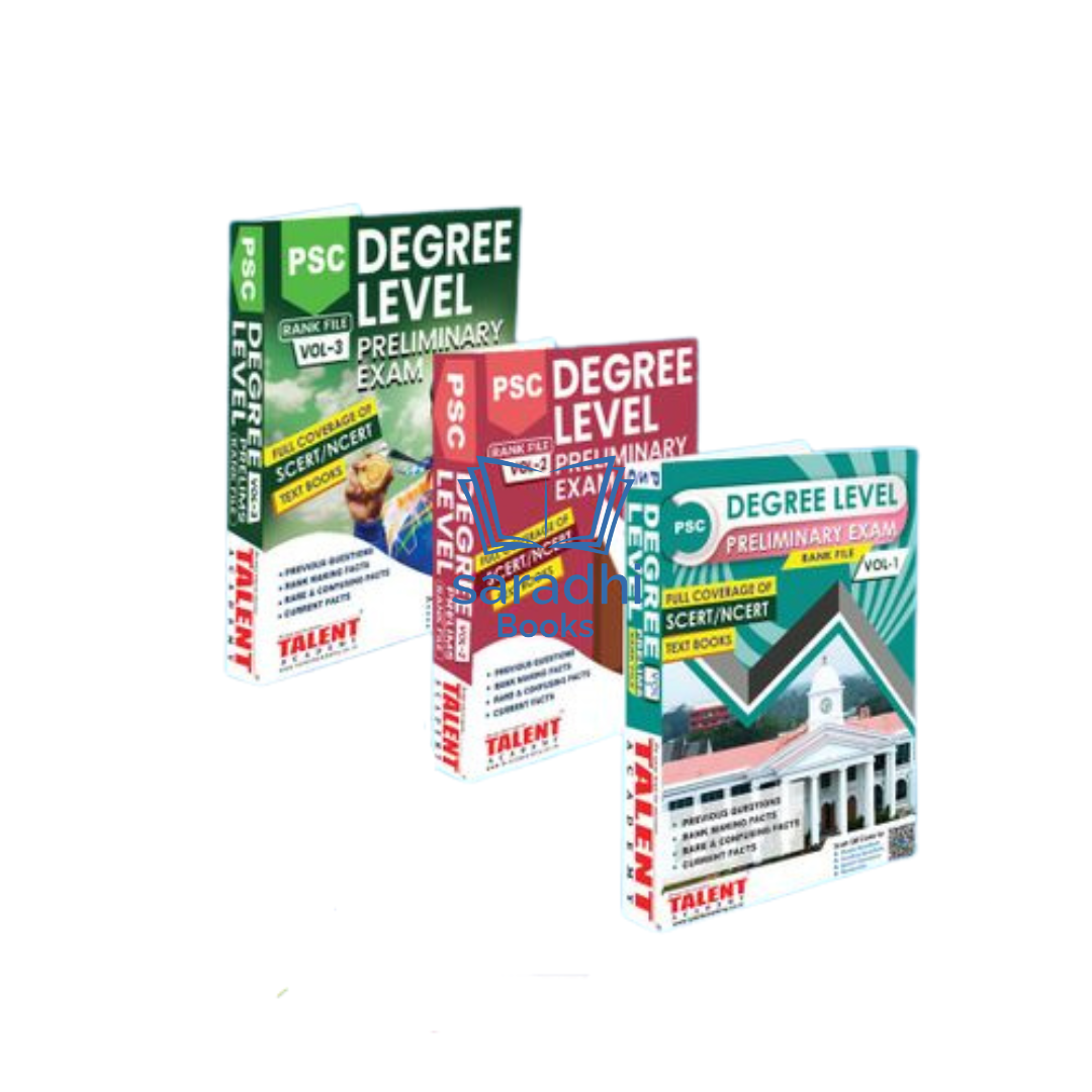 Kerala PSC Degree Level Preliminary Exam Rank File Volume 1, 2 & 3 ...