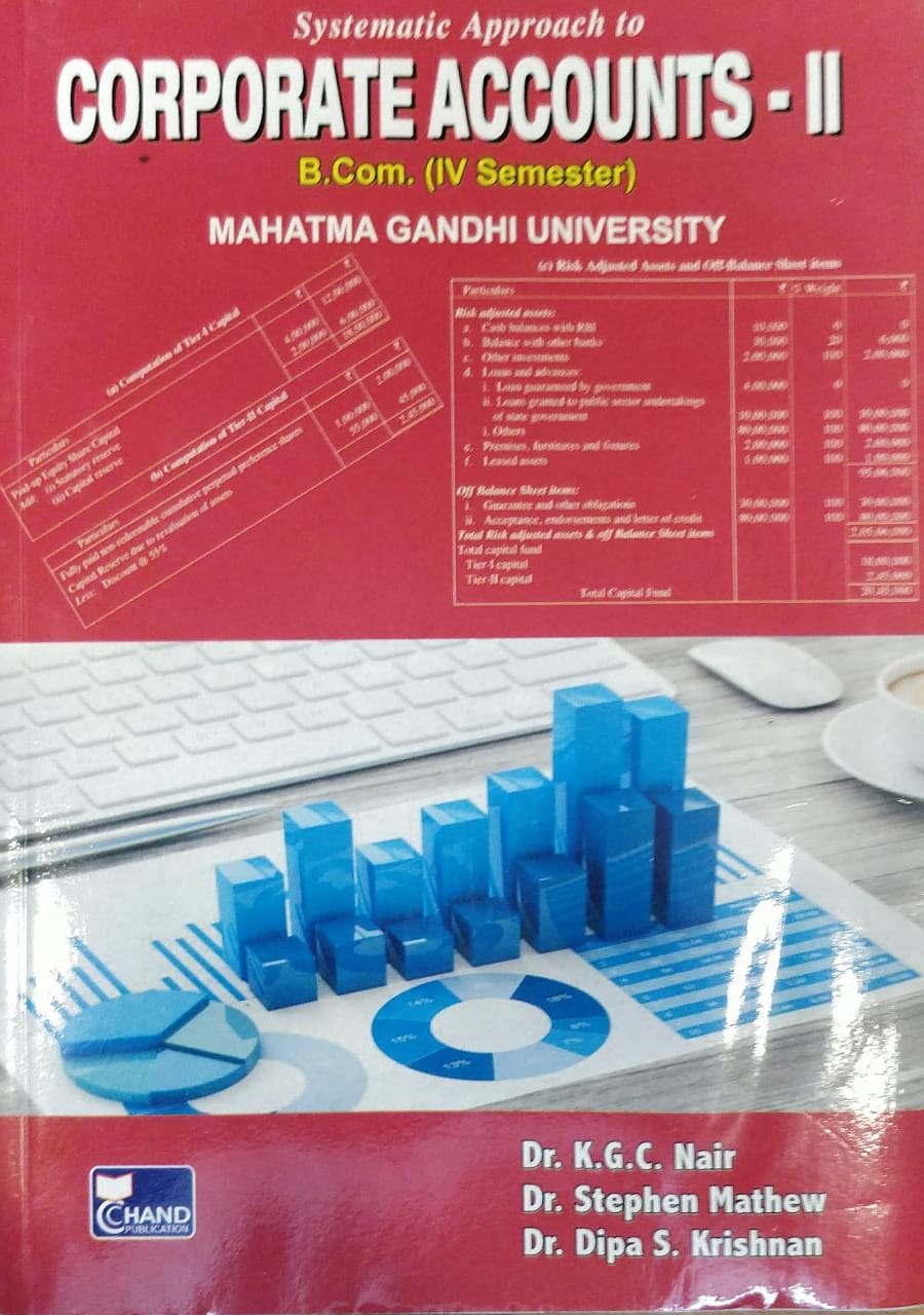 Corporate Accounts -II by KGC Nair: BCOM 4 th Semester MG University - Online Book Store in ...