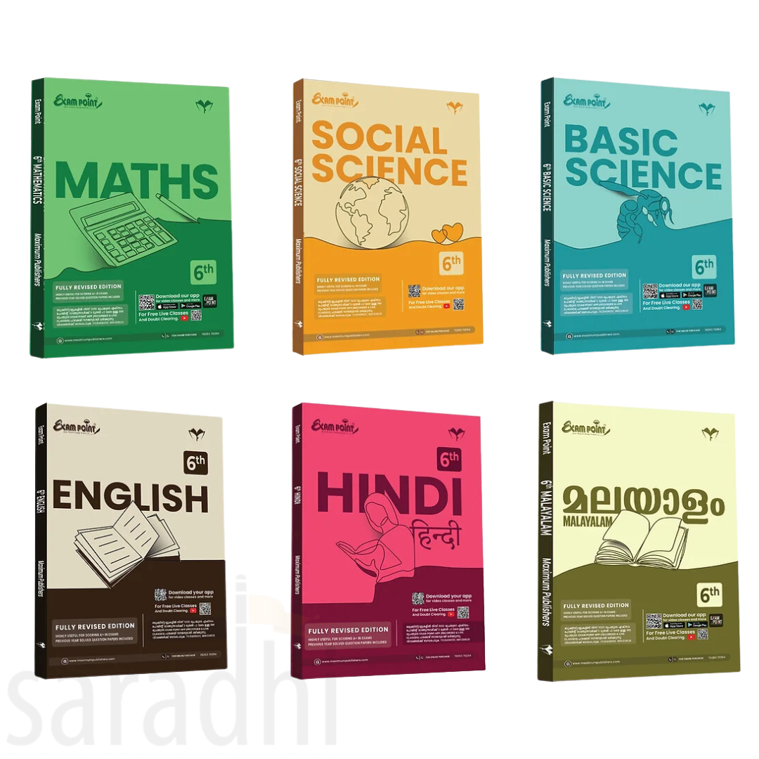 Class 6 Study Guides Set for SCERT Kerala State Syllabus Students